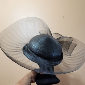 Bellini | Accessories | Vintage Bellini Black Fascinator Mesh Formal ...